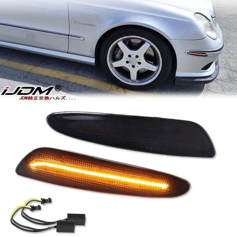 2pcs For Benz W211 E-Class Facelift E320 E350 E550 E63 AMG 2007-2009 ...