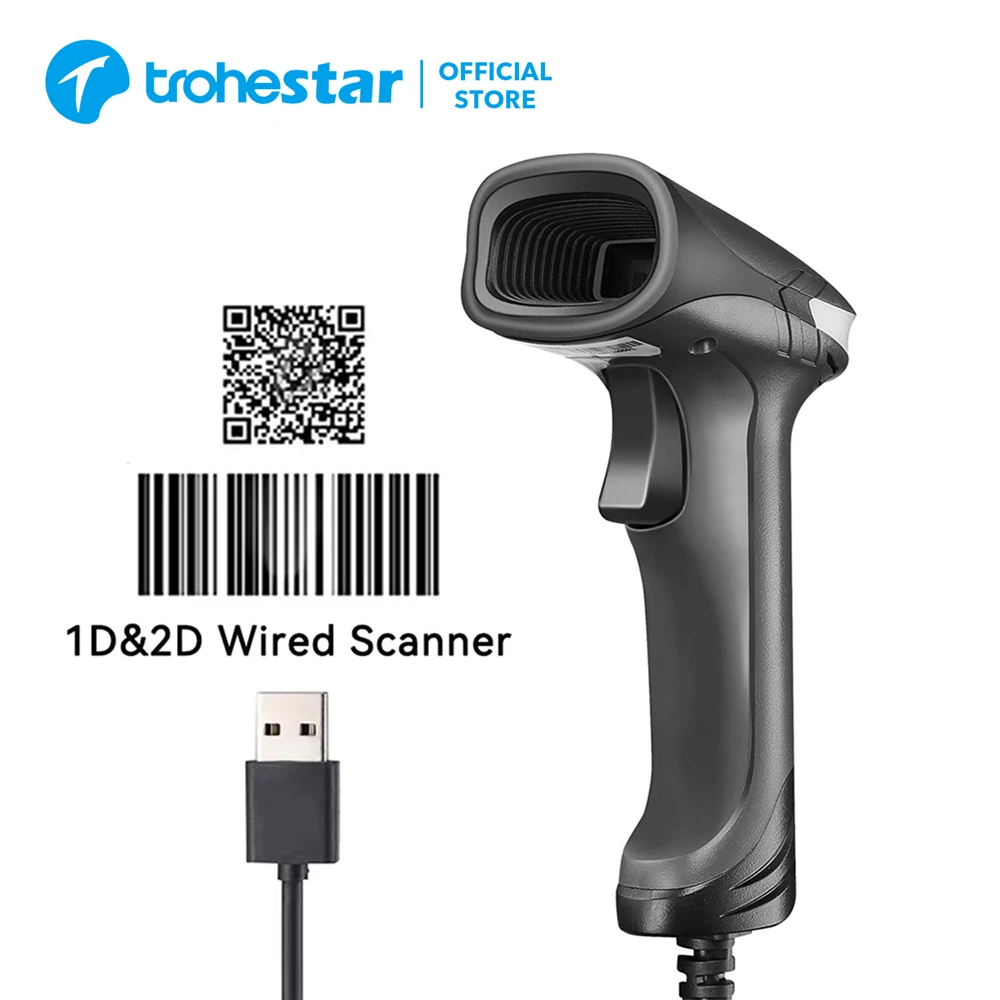 Trohestar-Portable-Barcode-Scanner-Wired-2D-QR-Code-Reader-Handheld ...