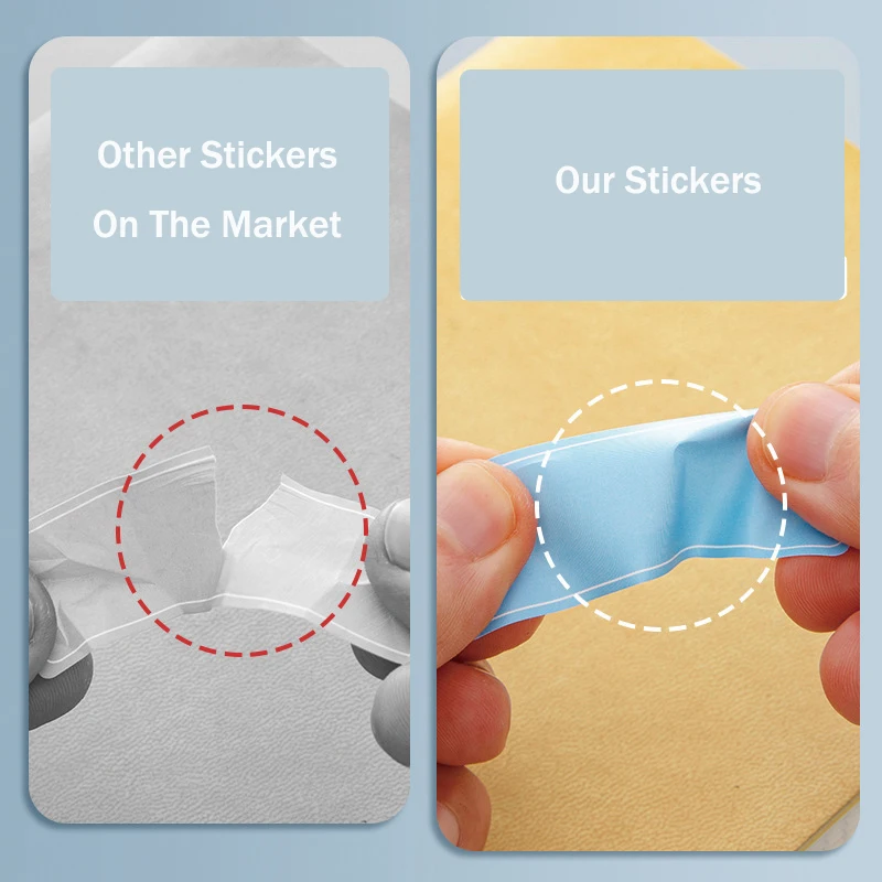 30 Sheets Color Label Sticker Handwritten Waterproof Self-Adhesive Name ...