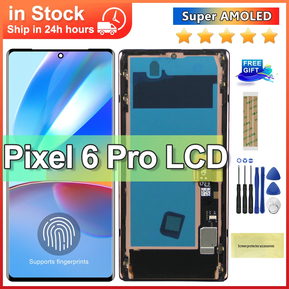 OLED-Screen-For-Google-Pixel-6-Pro-GLUOG-G8VOU-Lcd-Display-Digital ...