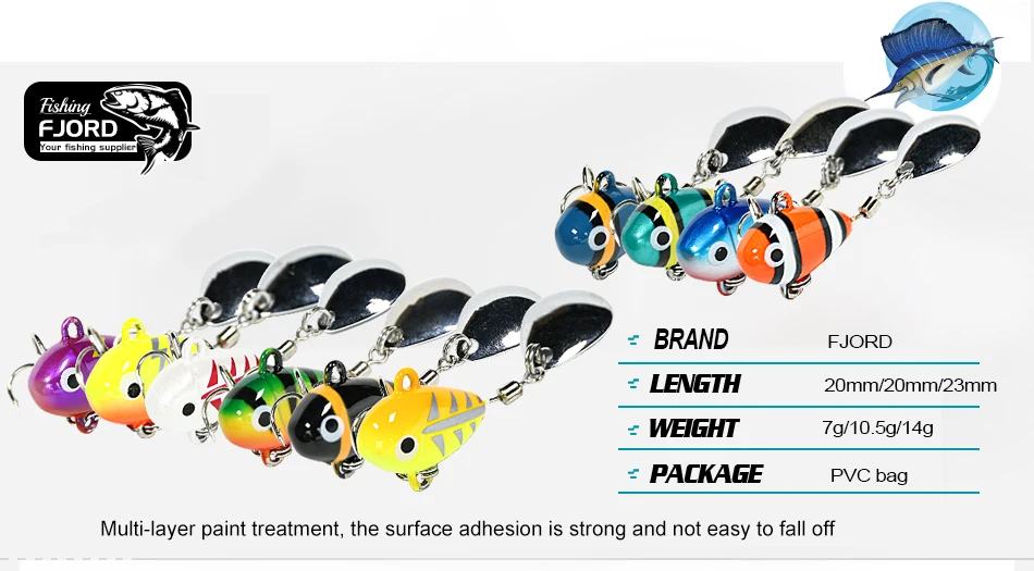FJORD 7g/10,5g/14g спиннинговая свимбейт, искусственная блесна, искусственная блесна, Аксессуары ...