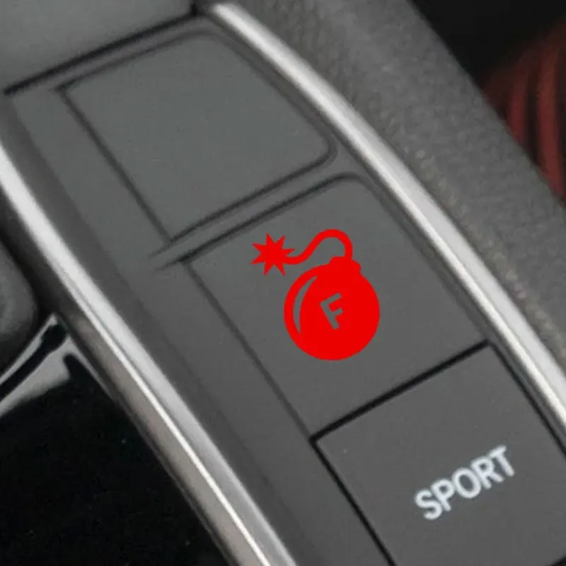 1.5Cm Funny Nuclear Bom Car Stickers Decorate Your car's Interior ...