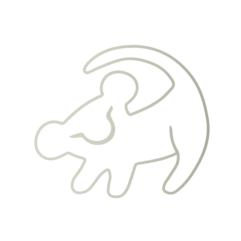 The Lion King Baby Simba Drawing On Tree