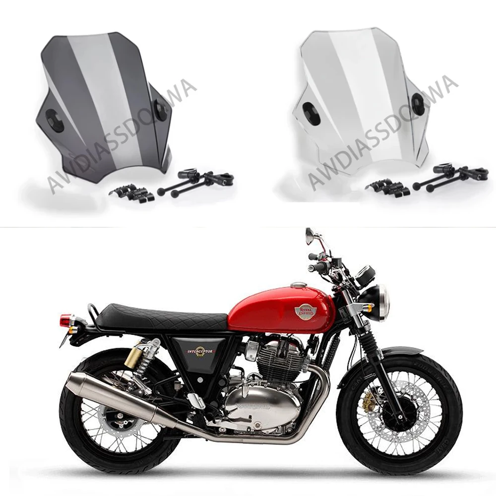 Interceptor650-motocicleta-windscreen-windshield-universal-para-royal ...