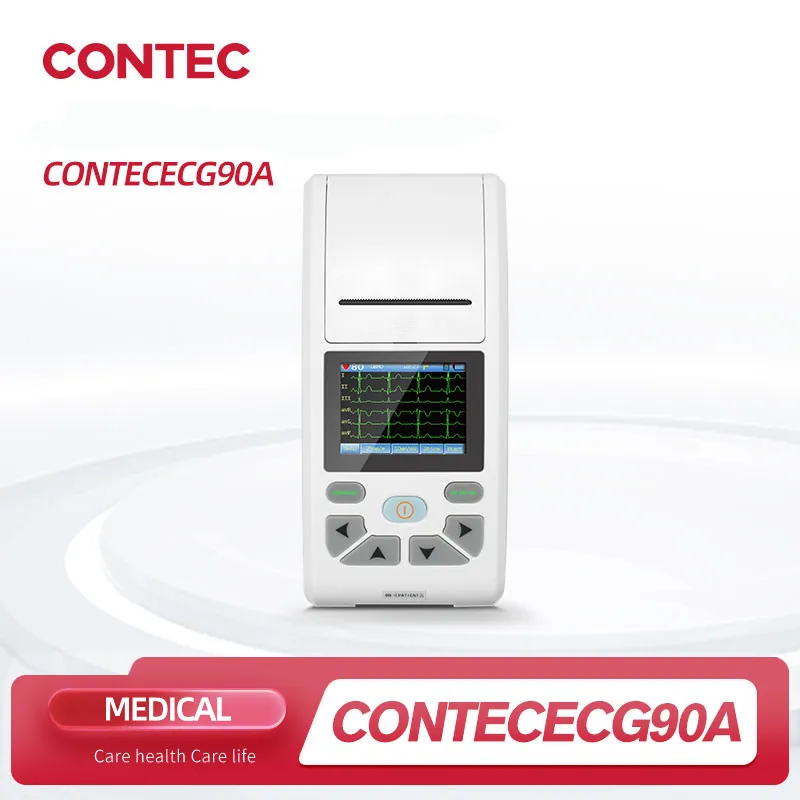 CONTEC-M-quina-eletrocardiogr-fica-com-tela-sens-vel-ao-toque-ECG-e-ECG ...