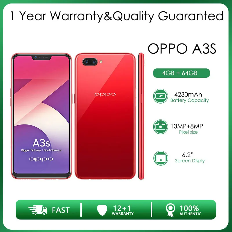Oppo-a3s-remodelado-original-desbloqueado-telefone-4gb-64gb-rom-6-2 ...