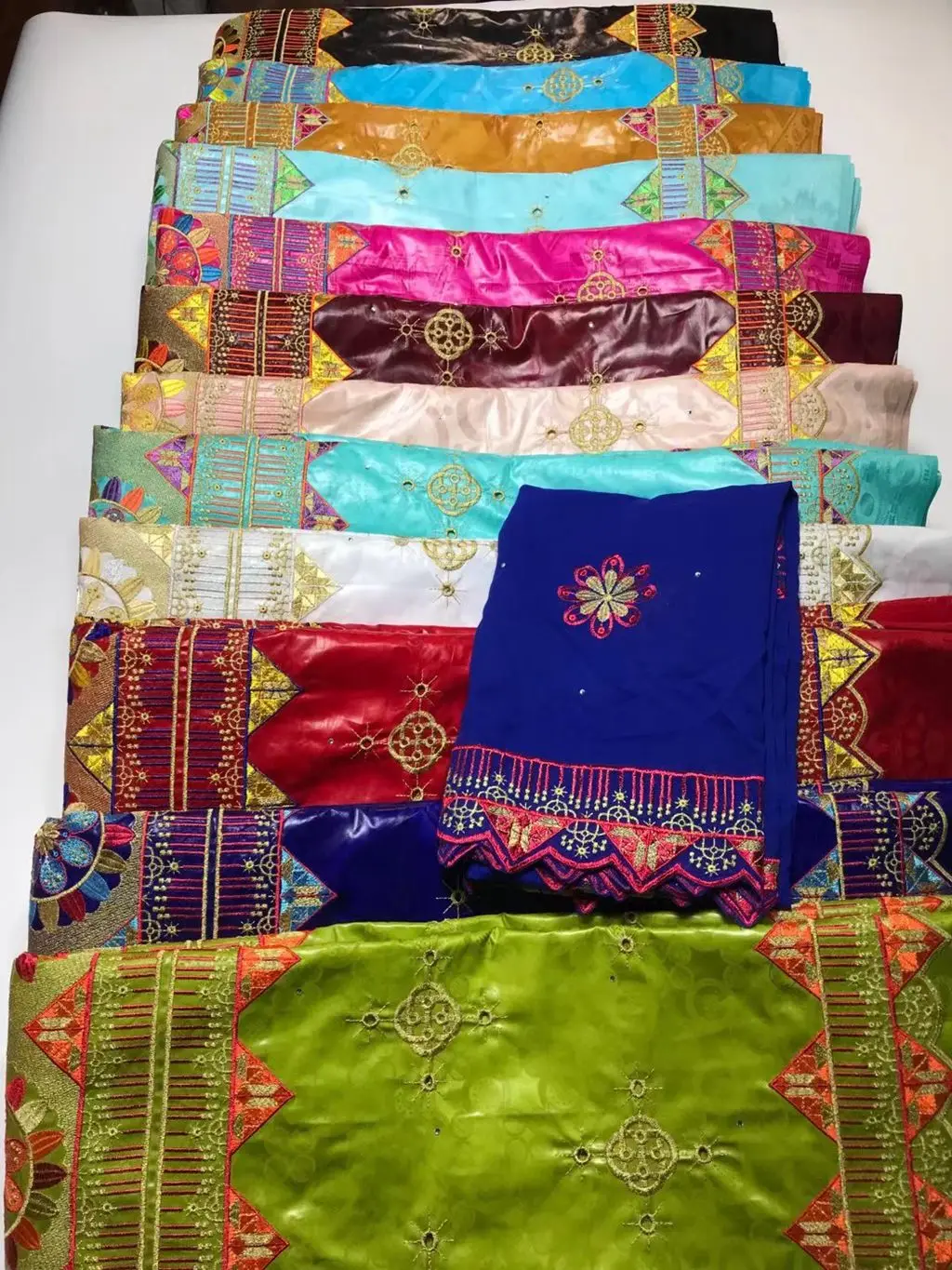 Best-Quality-African-Soft-Bazin-Rich-Fabrics-With-Scarf-Brocad-Fashion ...
