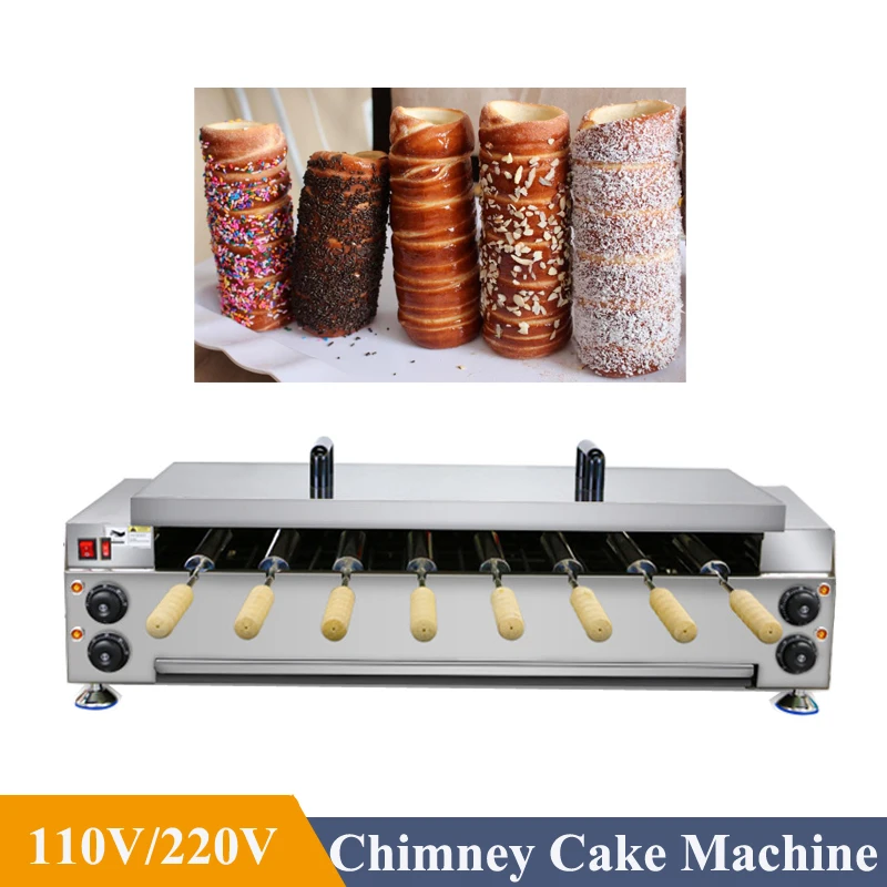 Gas 110V/220V Electric Chimney Cake Machine Donut Doughnut Ice Cream ...
