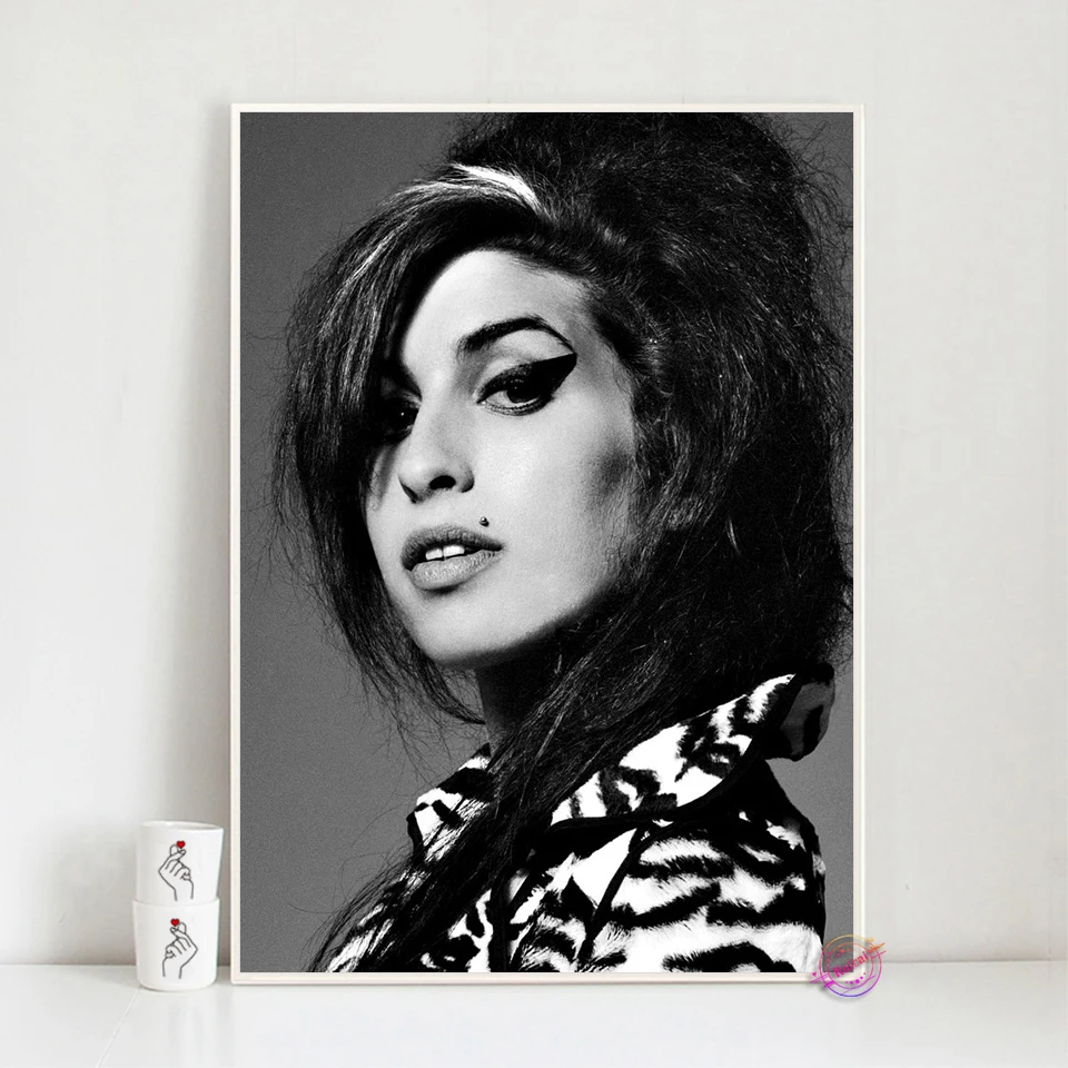 Amy Winehouse Black And White Drawings