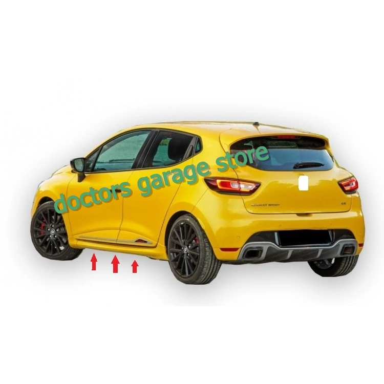 For Clio 4 Side Skirt Threshold 2012 2016 Sill Trim Car Styling Auto ...
