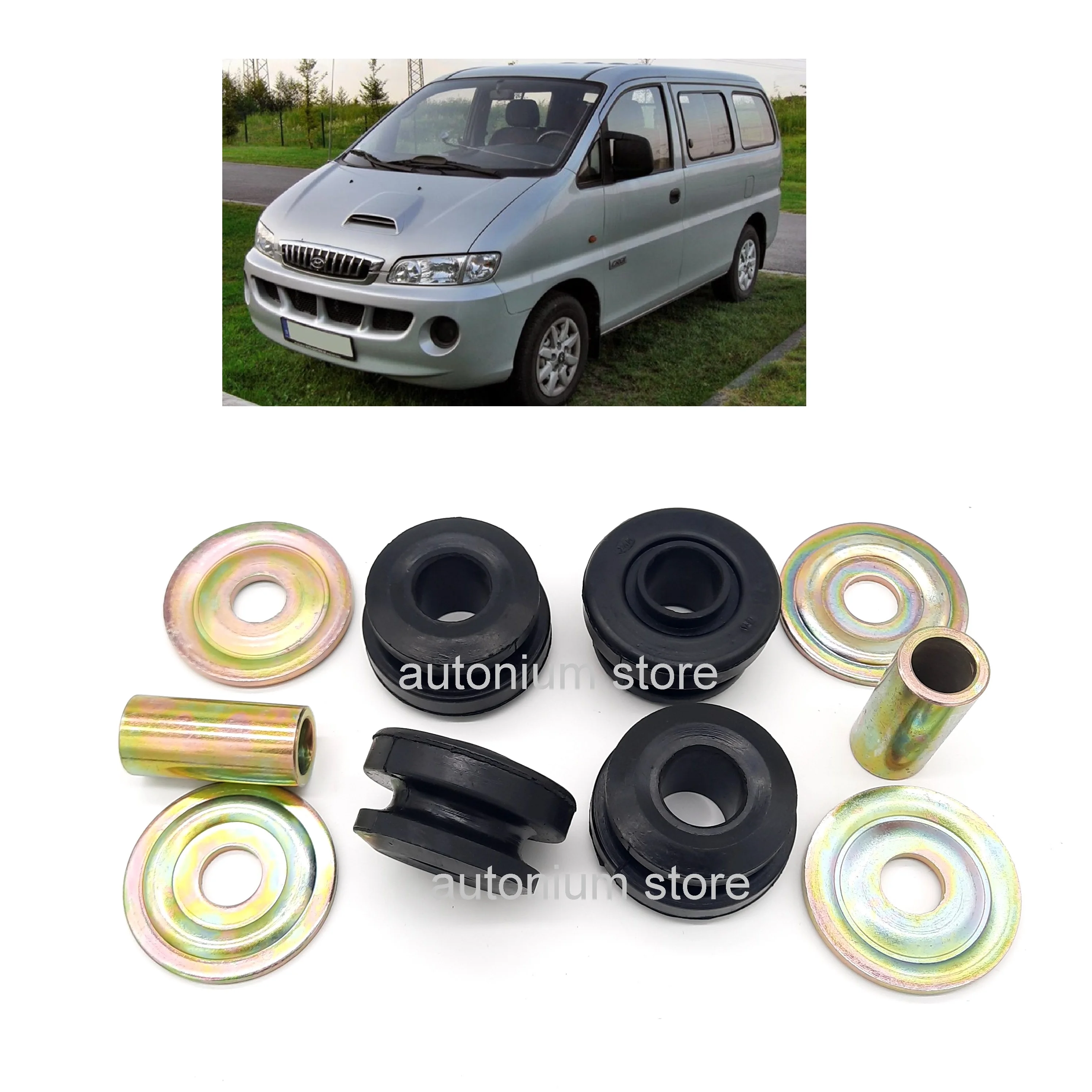1-Set-Front-Strut-Rod-Cushion-Rubber-Bushing-for-Hyundai-H1-H-1 ...