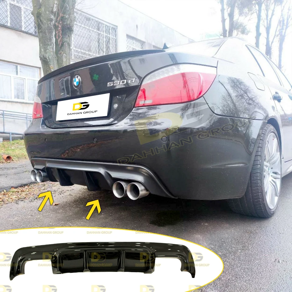 B-M-W-5-Series-E60-Vorsteiner-Style-Rear-Diffuser-Spoiler-Splitter-Left ...