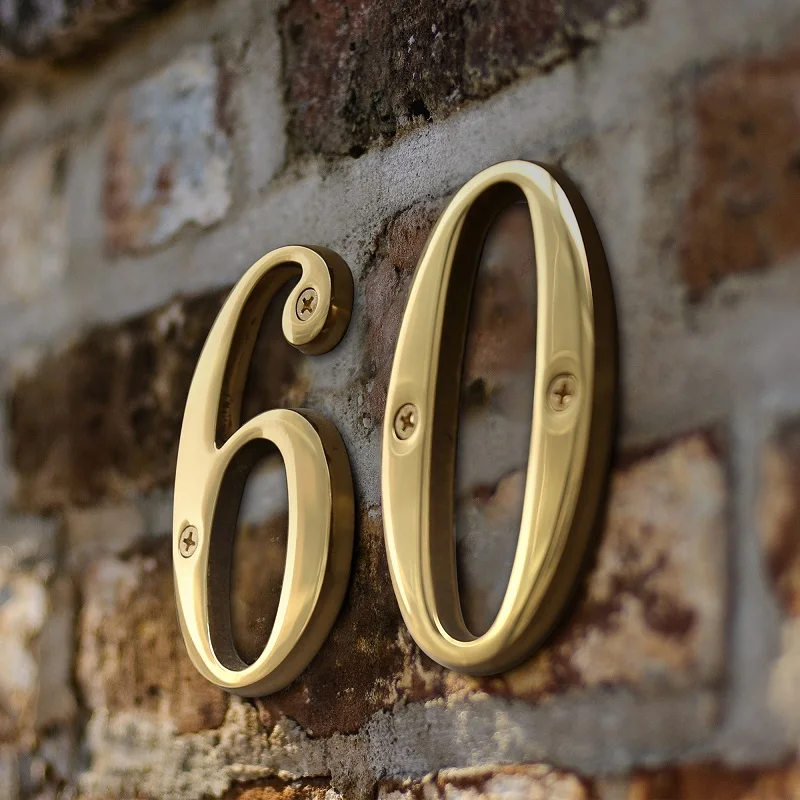 1pc-4-101mm-Metal-House-Number-Solid-Brass-Number-Letter-Apartment-Door ...
