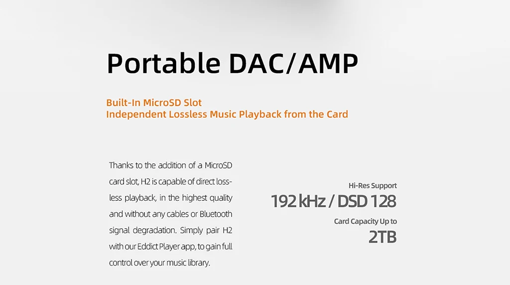 Shanling H2 Hifi Exquise Portable DAC/ AMP
