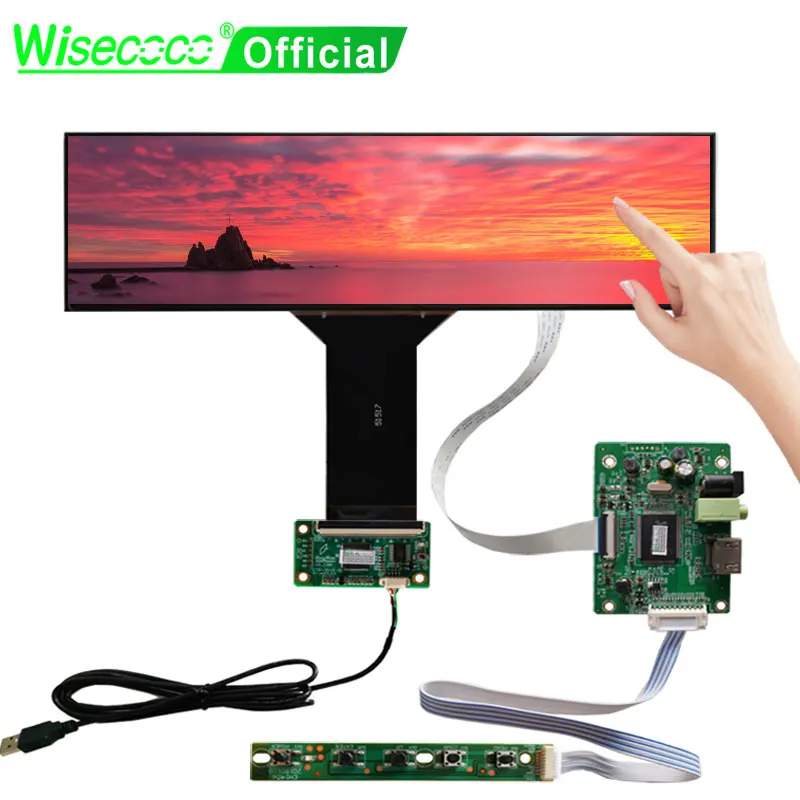 Wisecoco 12.6 Inch 1920x515 IPS Display Ultrawide NV126B5M1 Stretch Bar ...