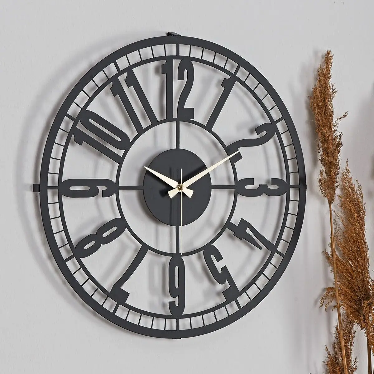 Muyika Bruno Modern Luxury Large Wall Clock Home Office Living Room ...