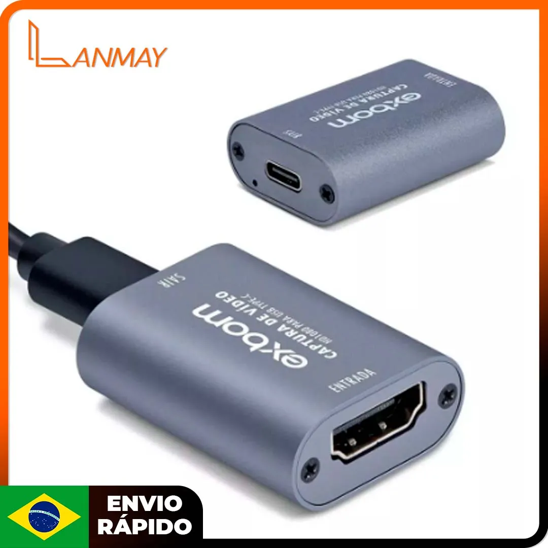 Adaptador-Captura-De-V-deo-HDMI-Para-USB-Type-c-Exbom-Entrega-R-pida ...