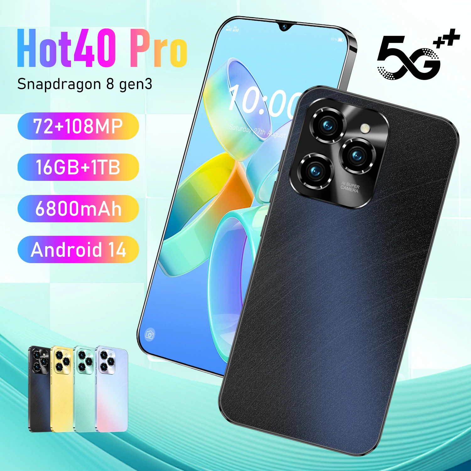 2024-hot40-pro-smartphone-6-8-polegada-tela-cheia-4g-5g-telefone ...