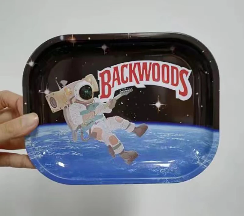 Metal Rolling Tray 18*14cm Tobacco Smoking Cigarette Dry Herb Small ...