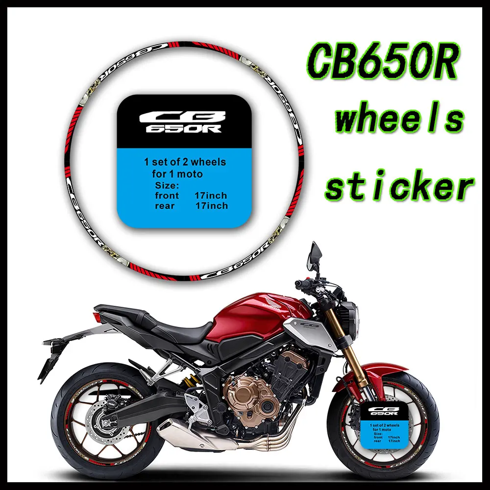 CB650R Motorcycle Accessories Wheel Stripes Sticker Rim Hub Reflective ...