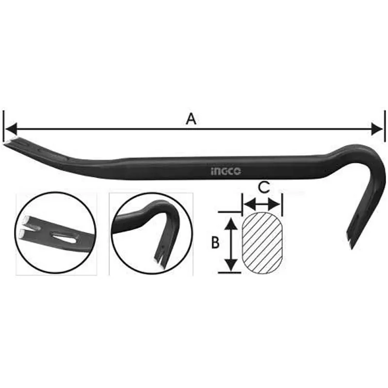 Scrap-nail-350mm Ingco Hwba01142 Industrial Self-defense Self Defense ...