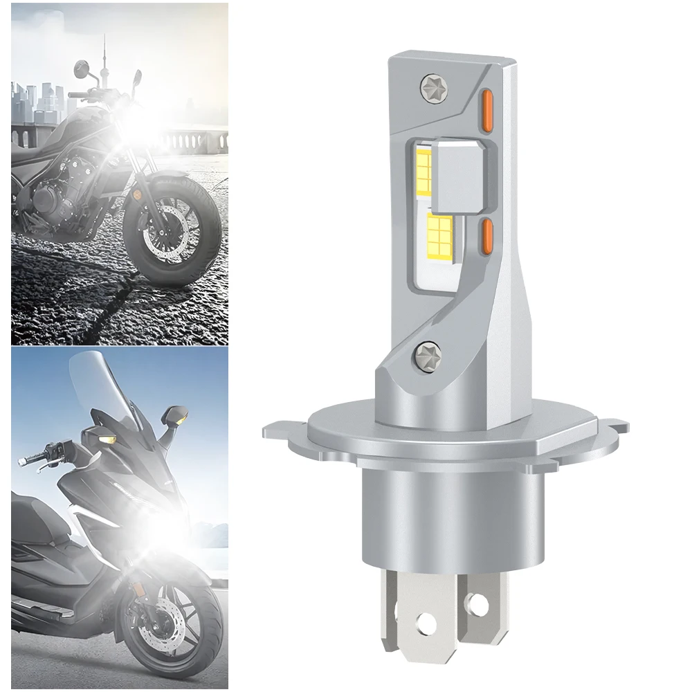 1PC H1 H4 H7 H11 LED Motorcycle Headlight Bulb 60W Led Moto Motor Bike ...
