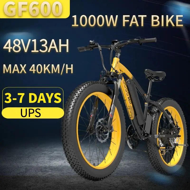 Eu-uk-gf600-1000w-Elektro-fahrrad-26-4-0-Reifen-Fett-E-Bike-Snow-bikes ...