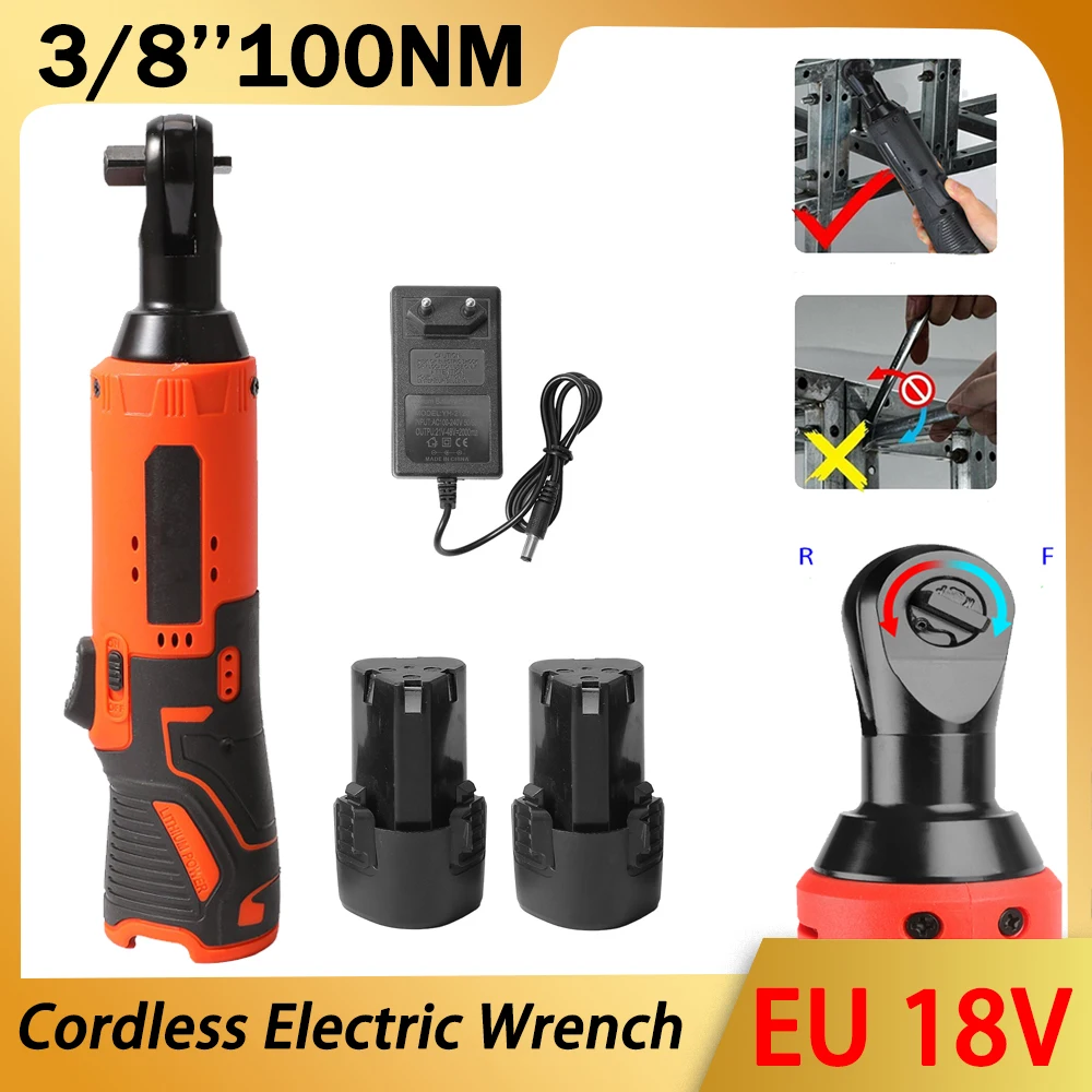 12V-18V-Cordless-Electric-Wrench-Rechargeable-Impact-Wrench-3-8-Inch ...