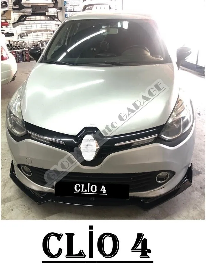For-Renault-Clio-4-Front-Bumper-Attachment-Lip-2012-2019-Piano-Glossy ...