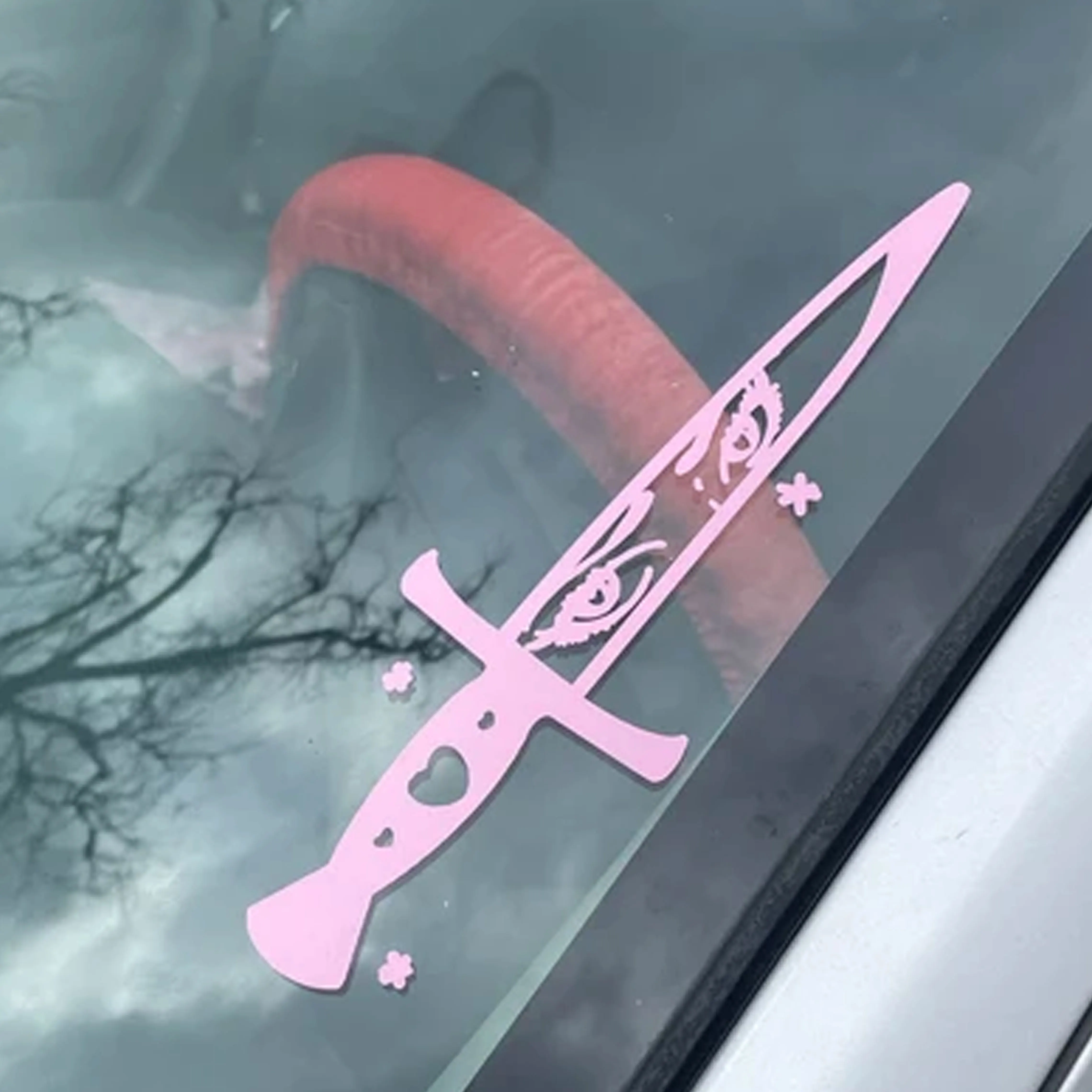 Kawaii-Anime-Eyes-Knife-Car-Sticker-Decoration-Auto-Parts-Window-Laptop ...