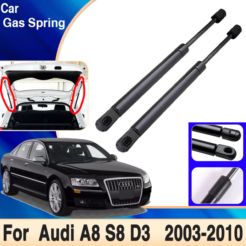 For Audi A8 D3 Accessories S8 Sedan 2003~2010 Car Trunk Hydraulic Rod ...