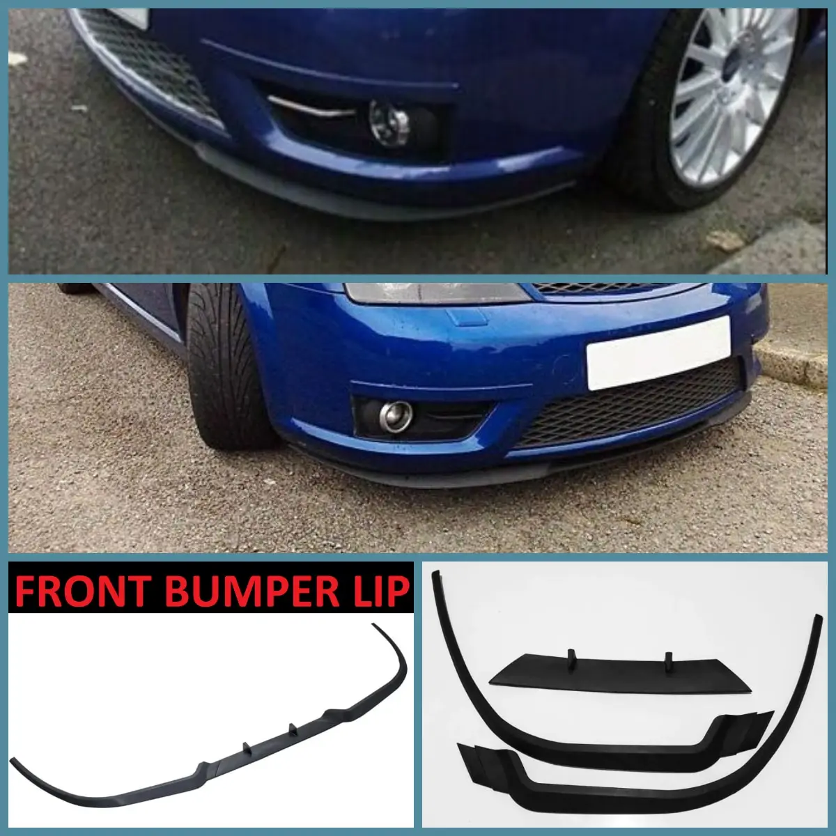 For-Ford-Mondeo-MK3-Sedan-SW-CUPRA-R-FRONT-SPOILER-BUMPER-LIP-Euro ...