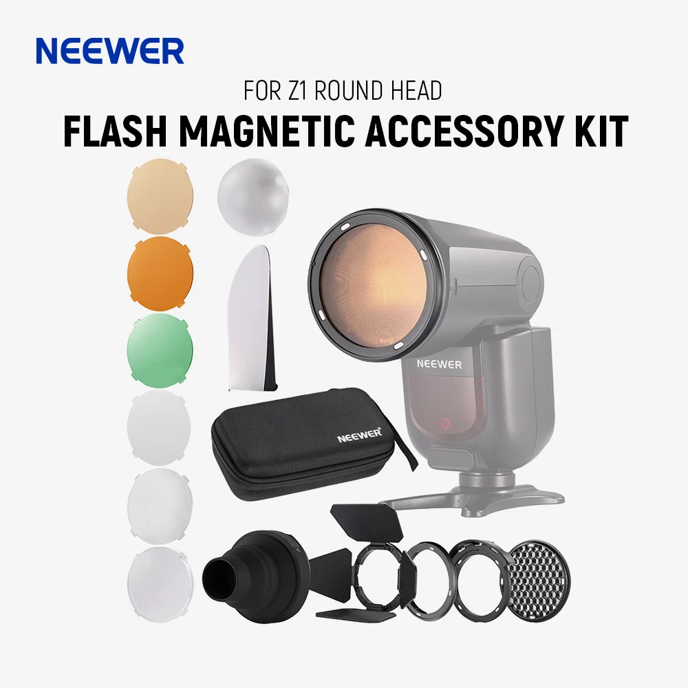 NEEWER-CRM2-Magnetic-Accessories-Kit-for-Round-Head-Flash-Z1-C-Z1-N-Z1 ...