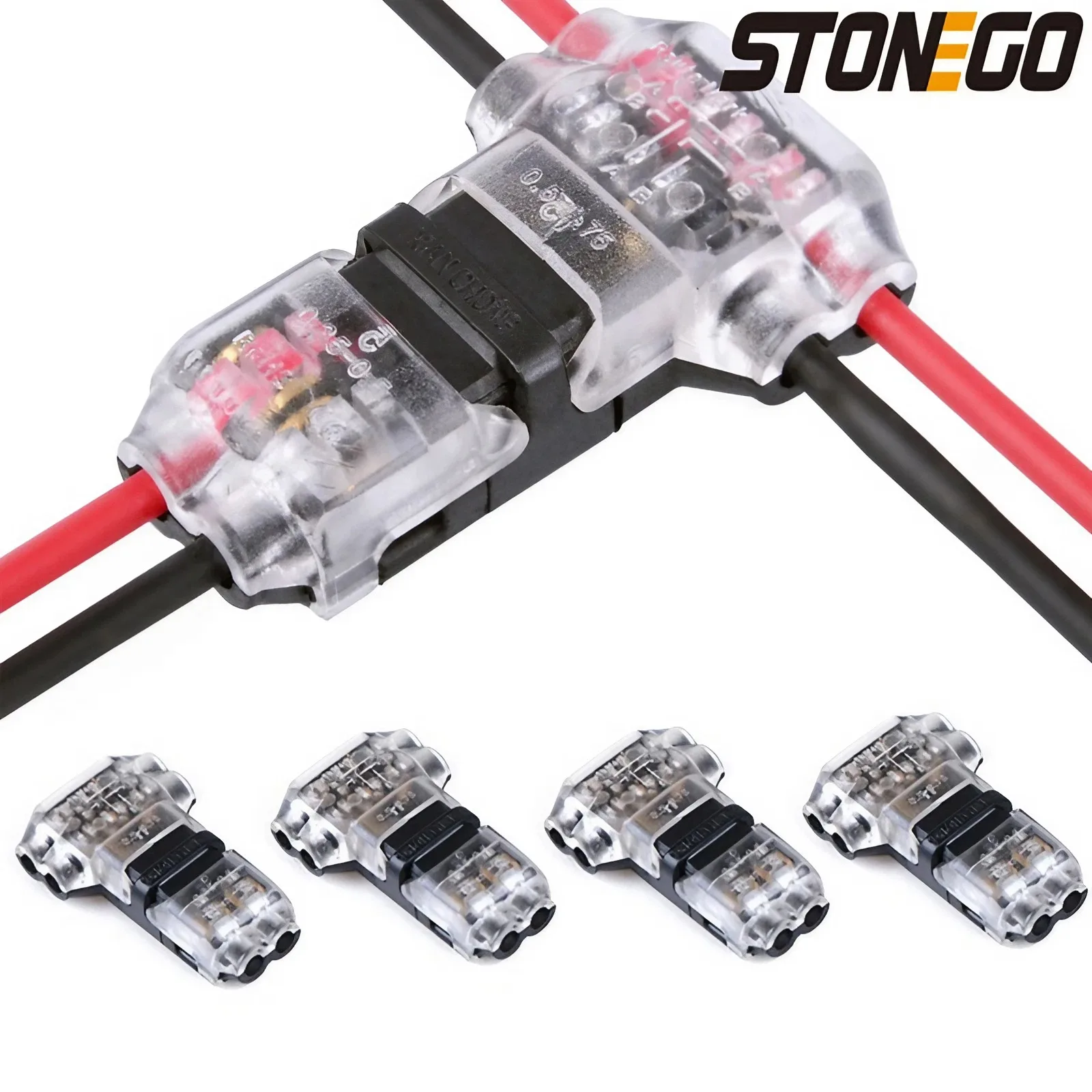 STONEGO Way Low Voltage Universal Compact Wire T Tap Connectors ...