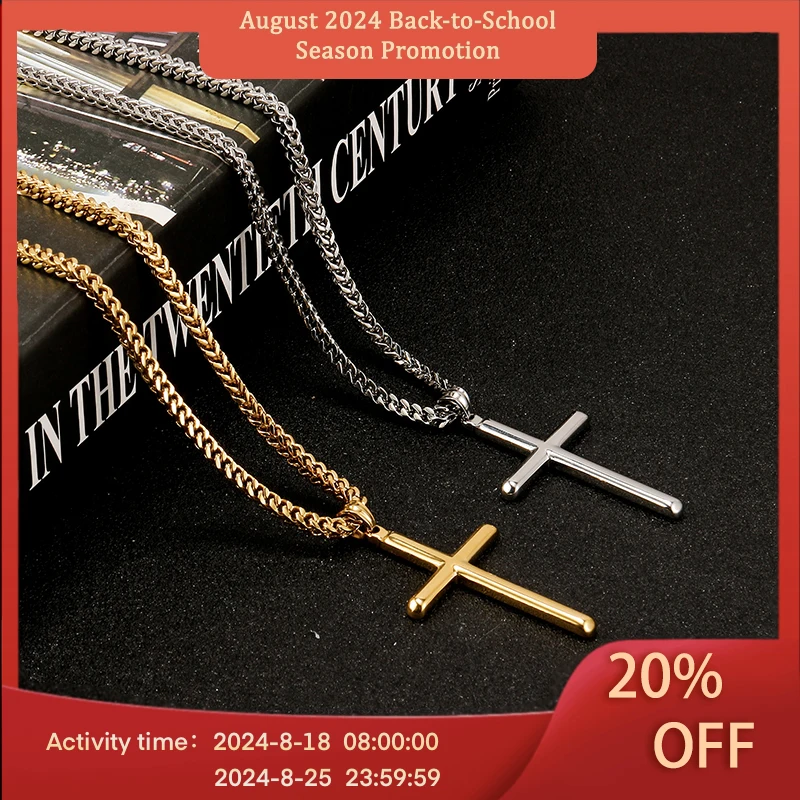 Punk-Cross-Pendant-Link-Chain-for-Men-Women-316L-Stainless-Steel-Hip ...