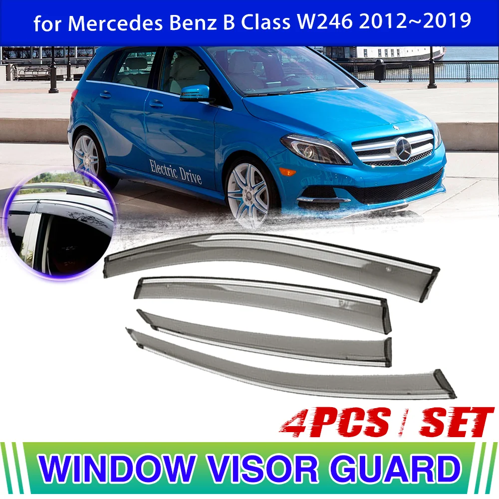 Window Visor For Mercedes Benz B Class W246 B180 B200 B160 B170 2012~2019 Vent Awning Rain ...