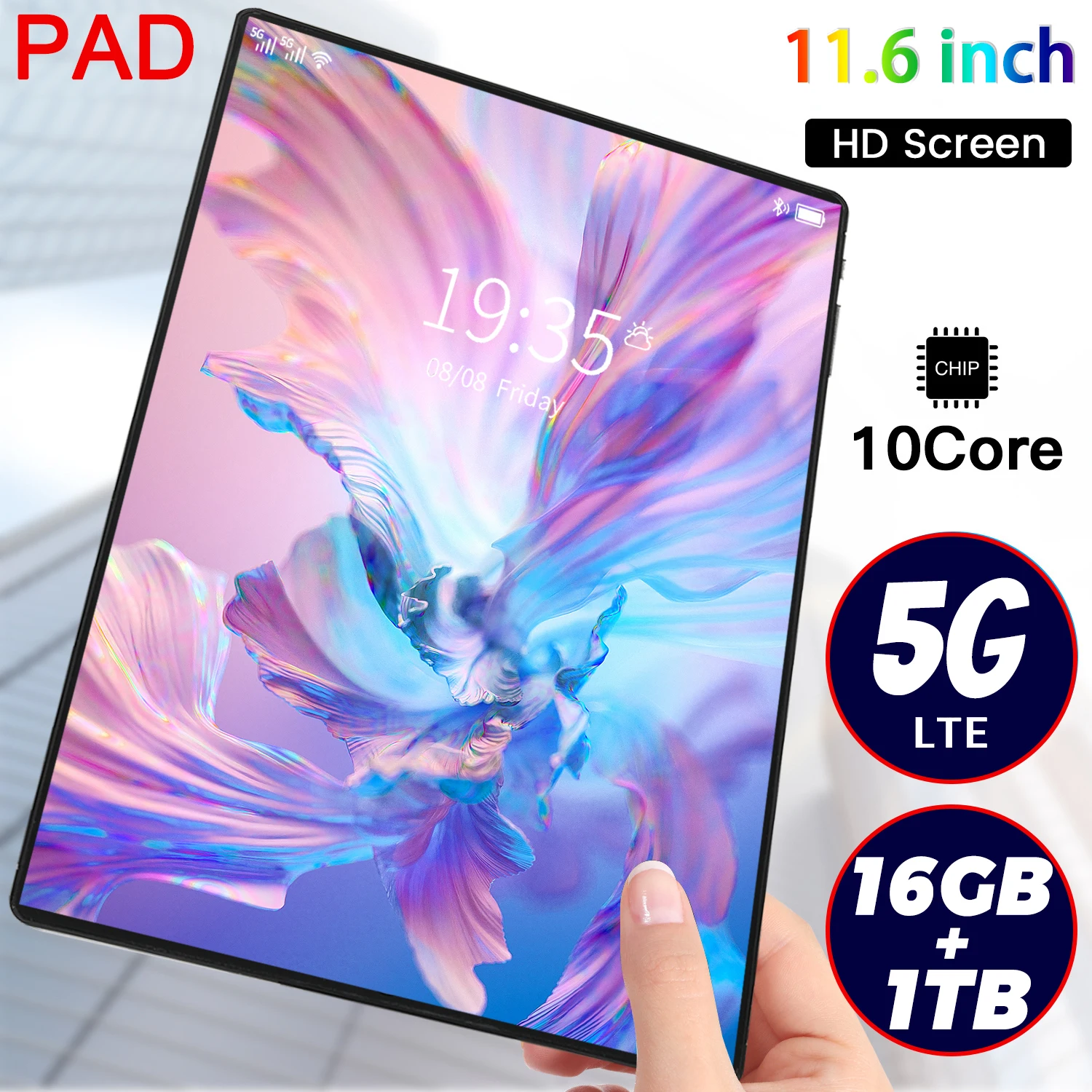 2023 New Tablet Android 11.6 inch 16GB RAM 1TB ROM 8800mAh Android 11.0 ...