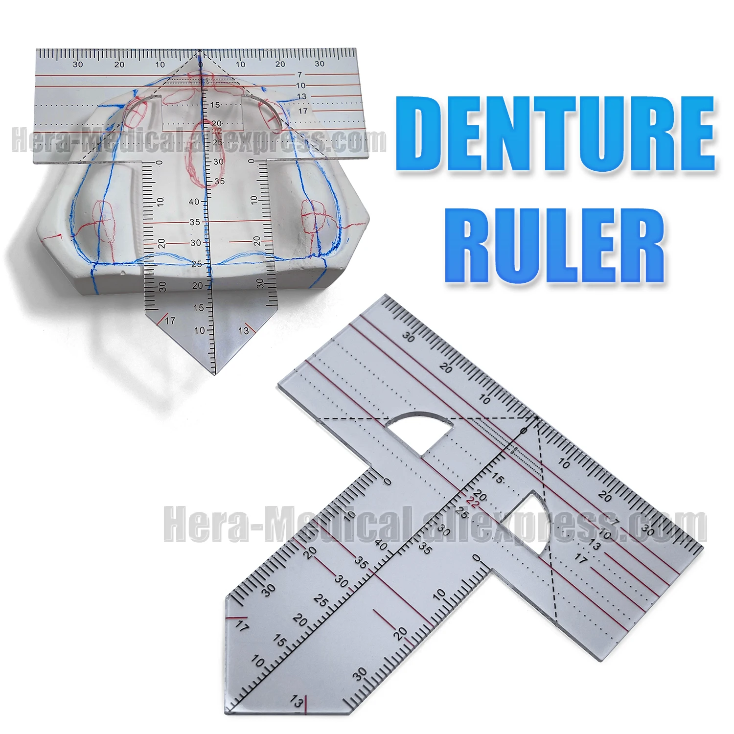 New-Dental-Denture-Ruler-T-scale-Drawing-And-Alignment-Examination ...