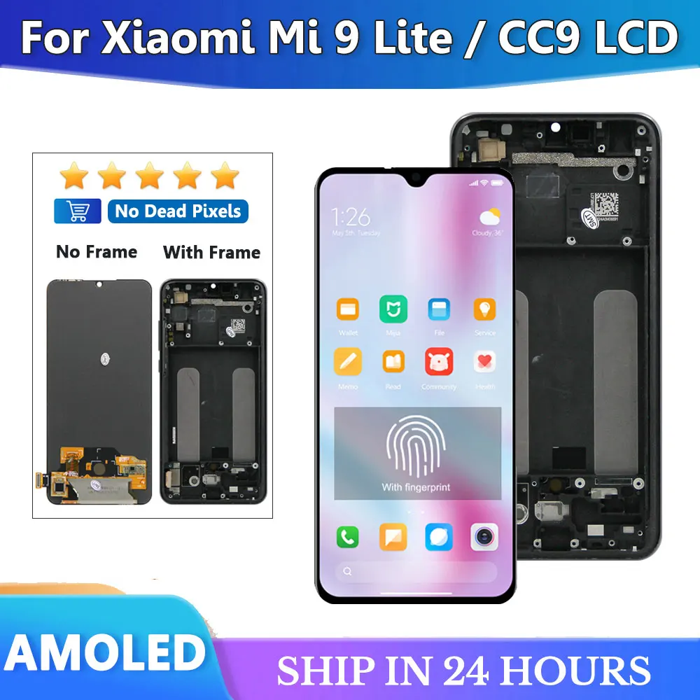 6-39-Super-AMOLED-Mi-CC9-LCD-For-Xiaomi-CC9-Display-Touch-Screen ...