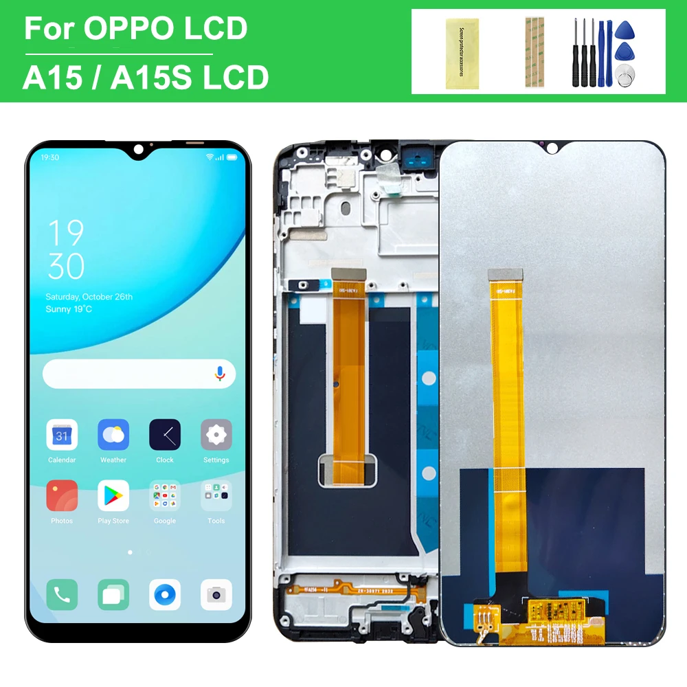6-52-For-Oppo-A15-LCD-Display-CPH2185-Touch-Screen-Frame-Digitizer ...