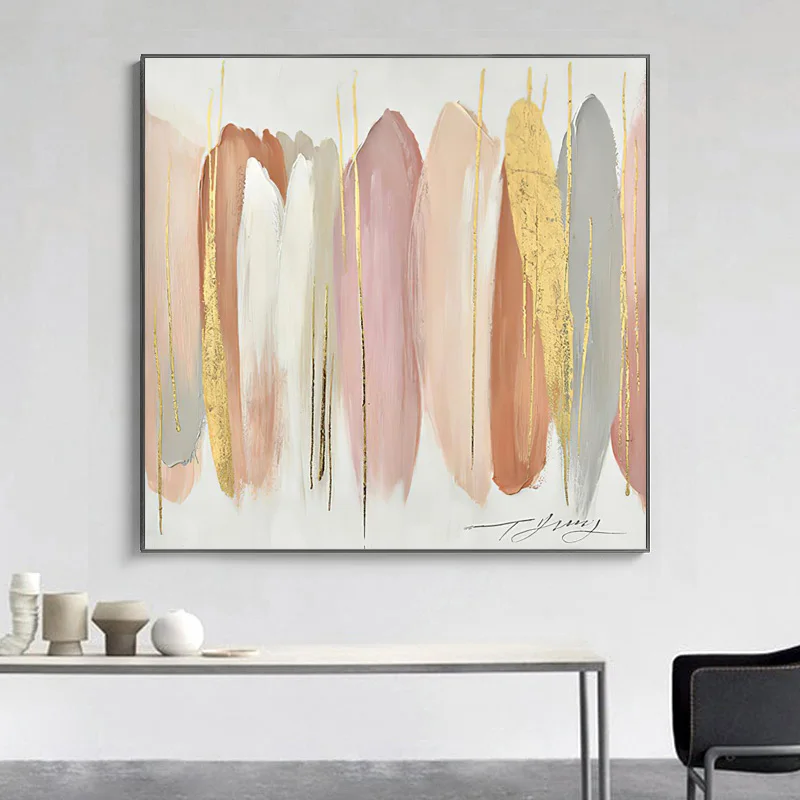 Abstract-Gold-Color-Block-Modern-Posters-and-Prints-Wall-Art-Nordic ...