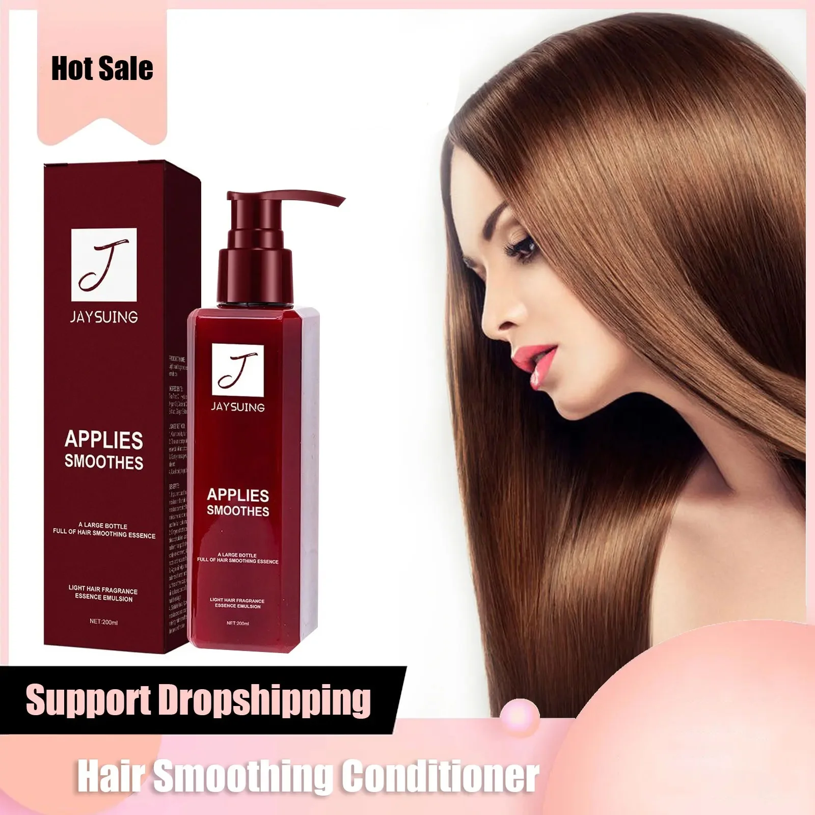 Hair-Smoothing-Conditioner-Soft-Keratin-Straightening-Repair-Curly-Dry ...