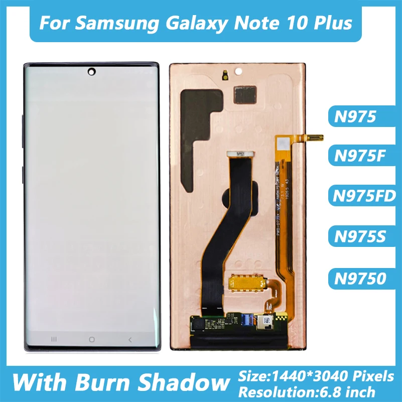 Original-For-Samsung-Note10-Note10plus-lcd-N975N-N975F-N975-with-burn ...
