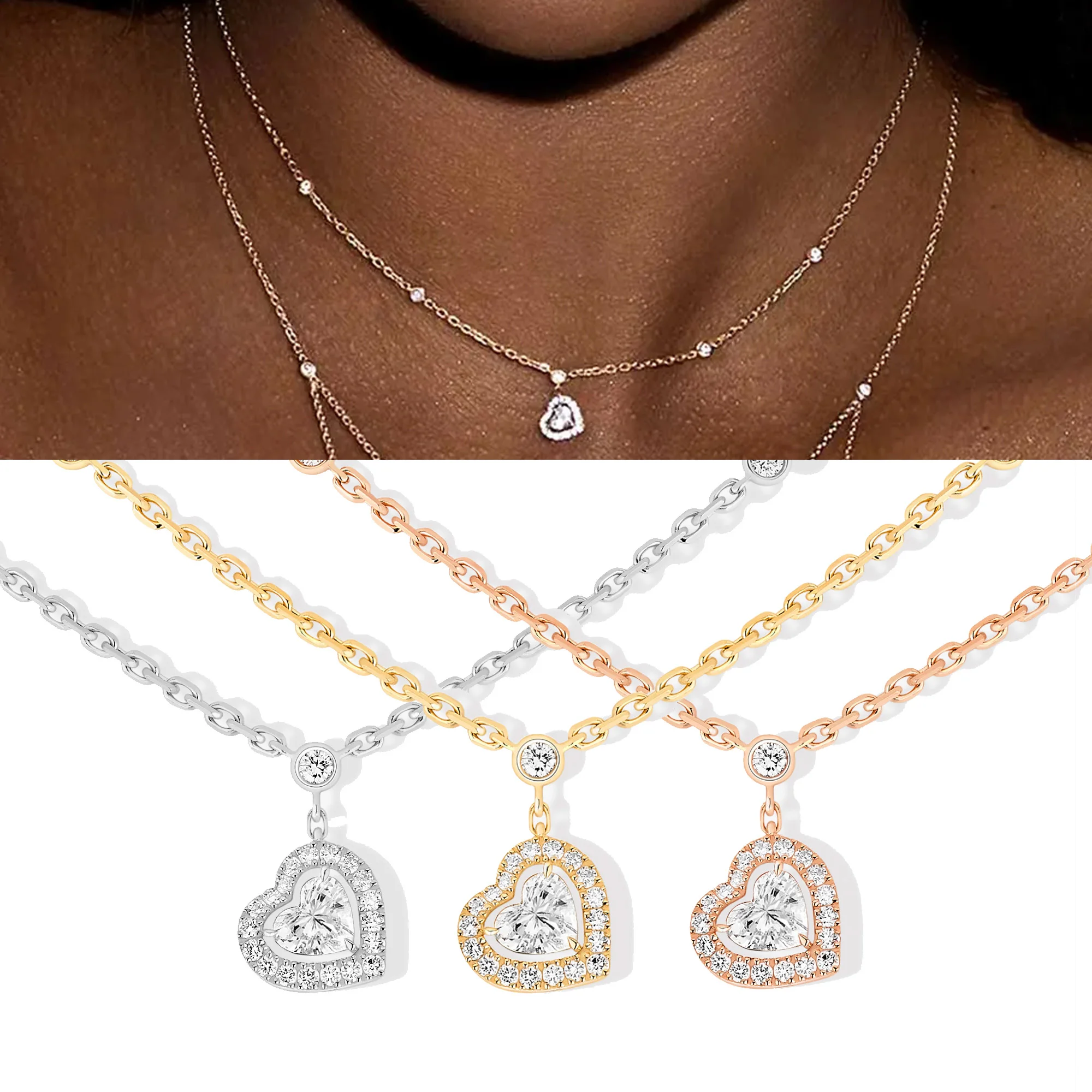 925-sterling-silver-Messica-necklace-with-heart-shape-light-luxury-high ...