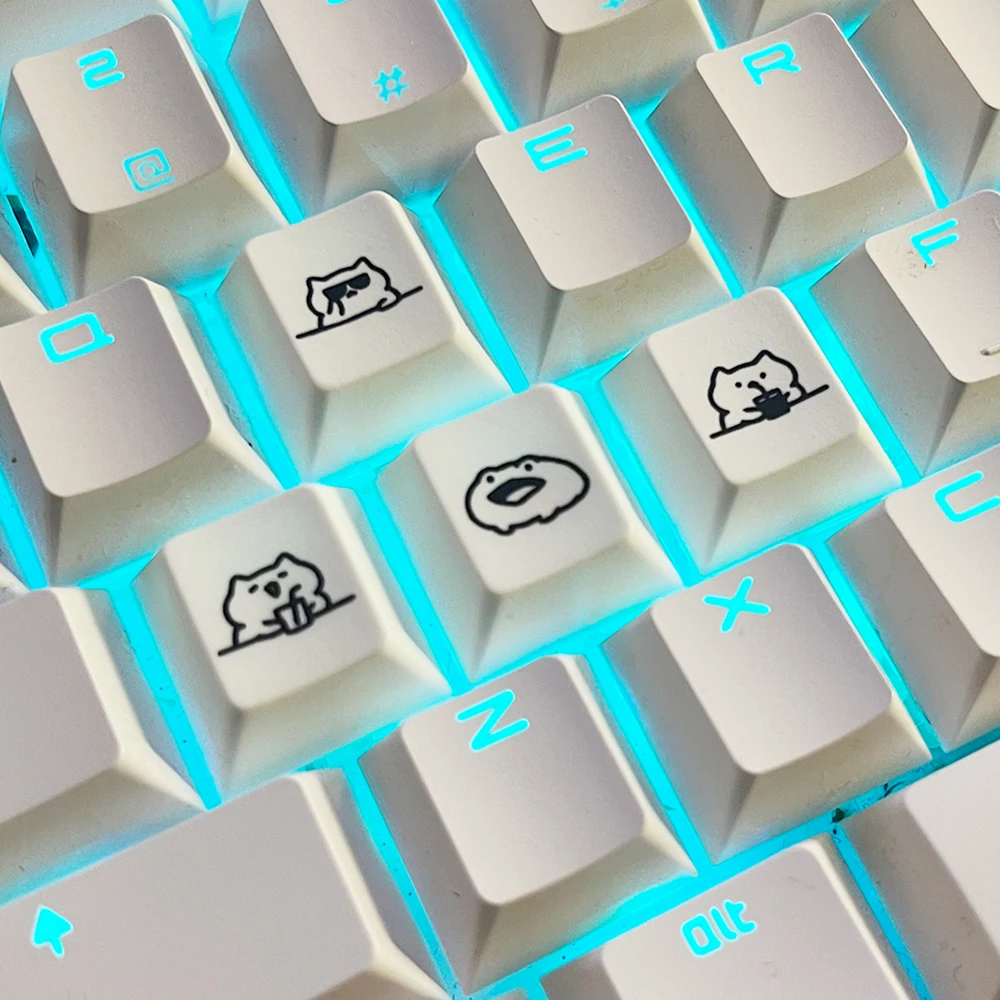 WASD Replaceable Keycaps For Mechanical Keyboards Cute Anime Cartoon ...
