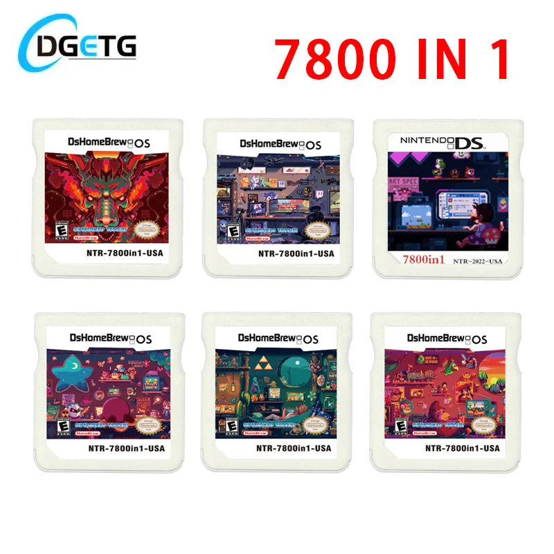 3DS NDS Game Card Combined Card 7840 In 1 NDS Combined Card NDS ...