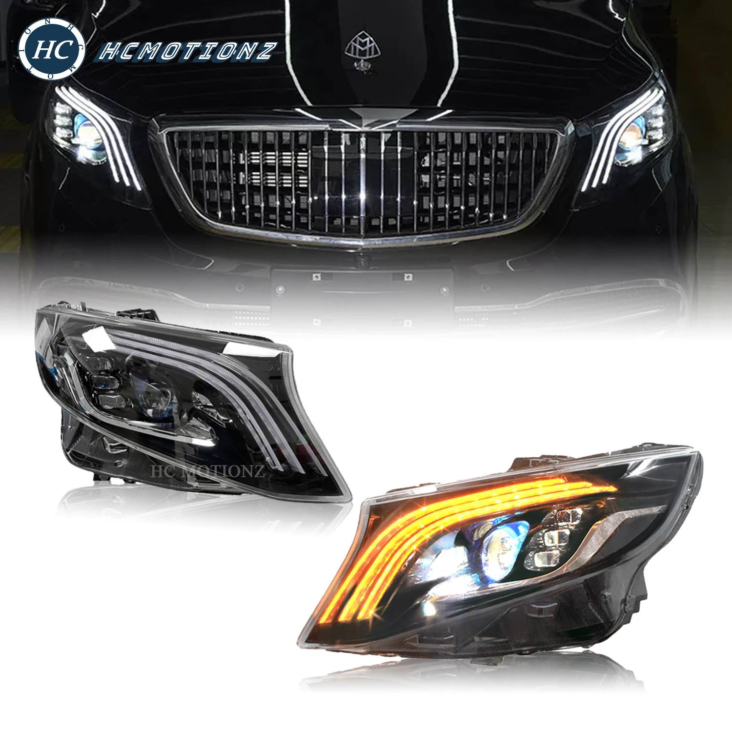 HCmotion-LED-Headlights-Assembly-For-Mercedes-Benz-Vito-2014-2020-V ...