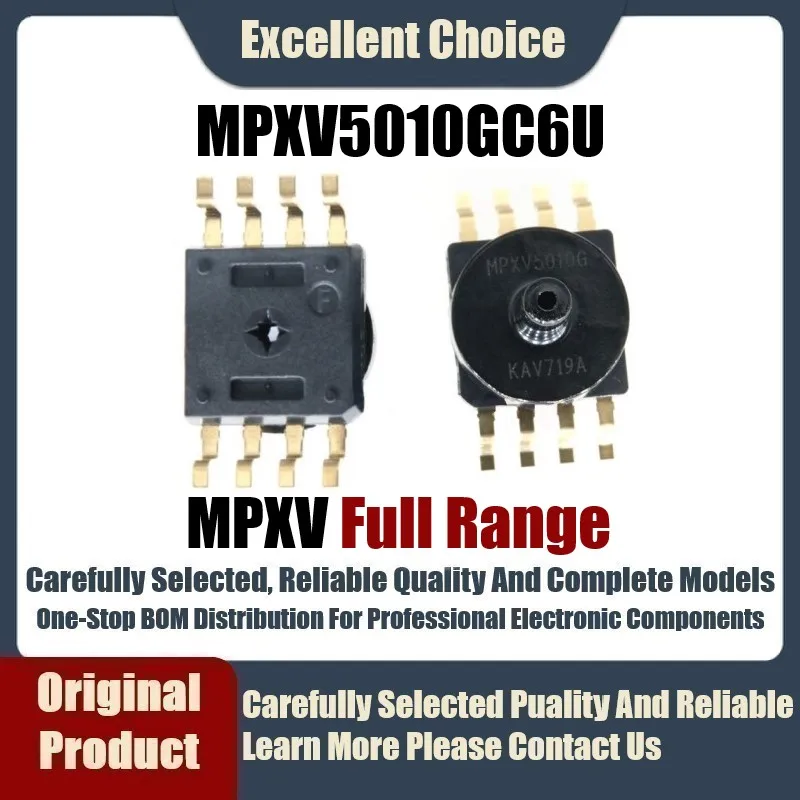 1 5 Pçs/lote Produto Original MPXV5010GC6U MPXV5010G Pacote SOP Sensor ...