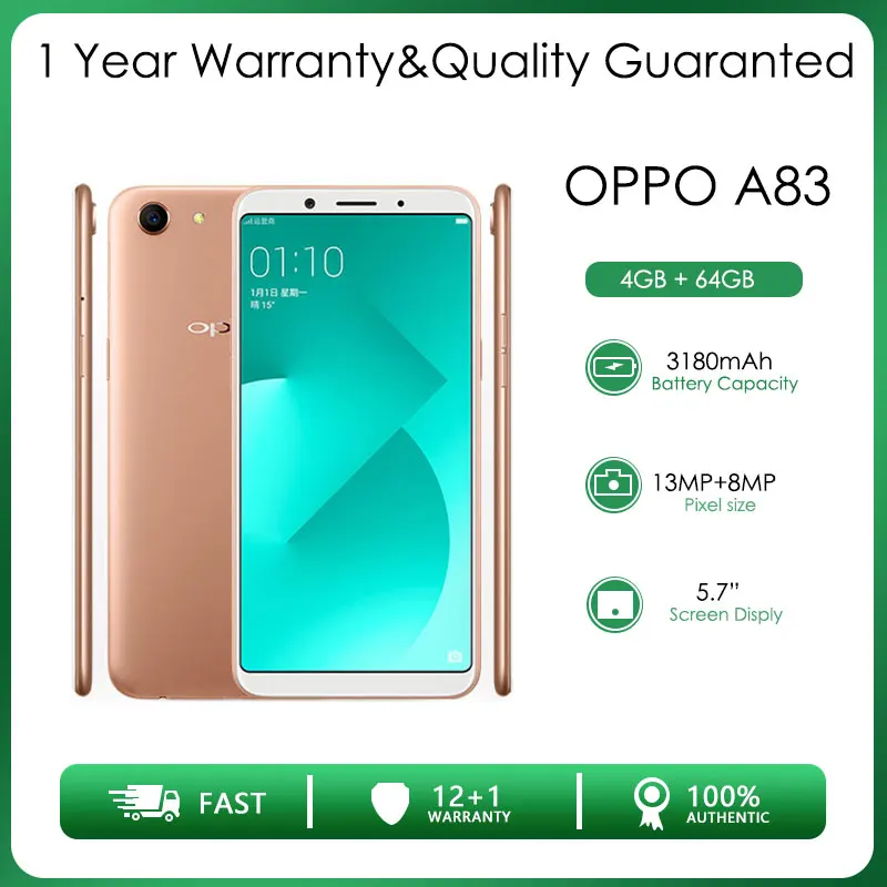 OPPO A83 Refurbished Original Unlocked Phone 4GB 64GB ROM 5.7 inches ...