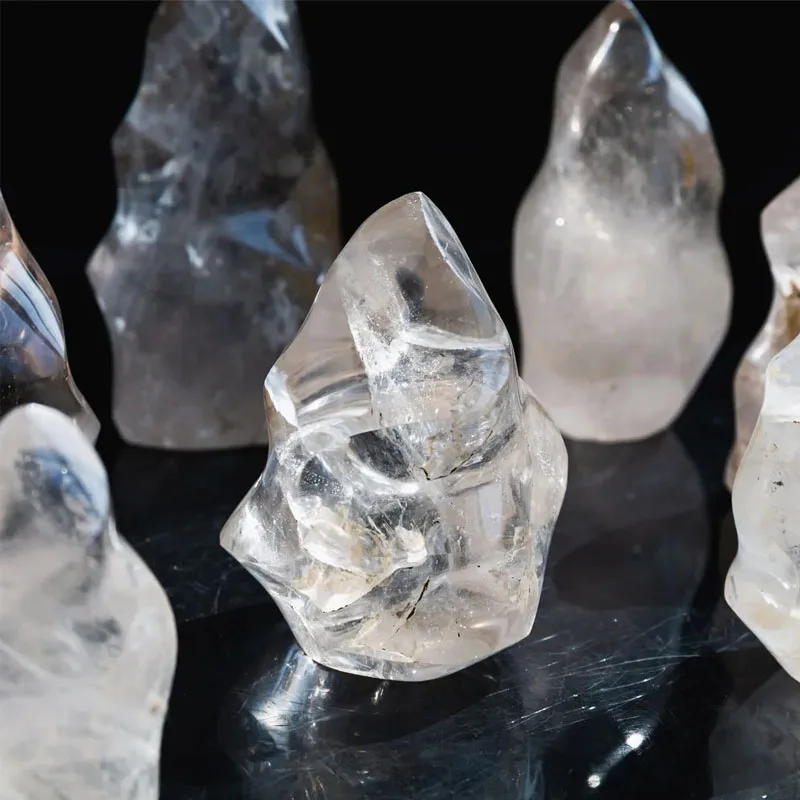 Clear-Quartz-Crystal-Flame-Stunning-Polished-Cut-Base-Natural-Stone ...